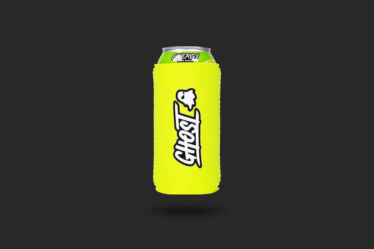 Ghost creates a custom can cooler to throw on the Ghost Energy drink