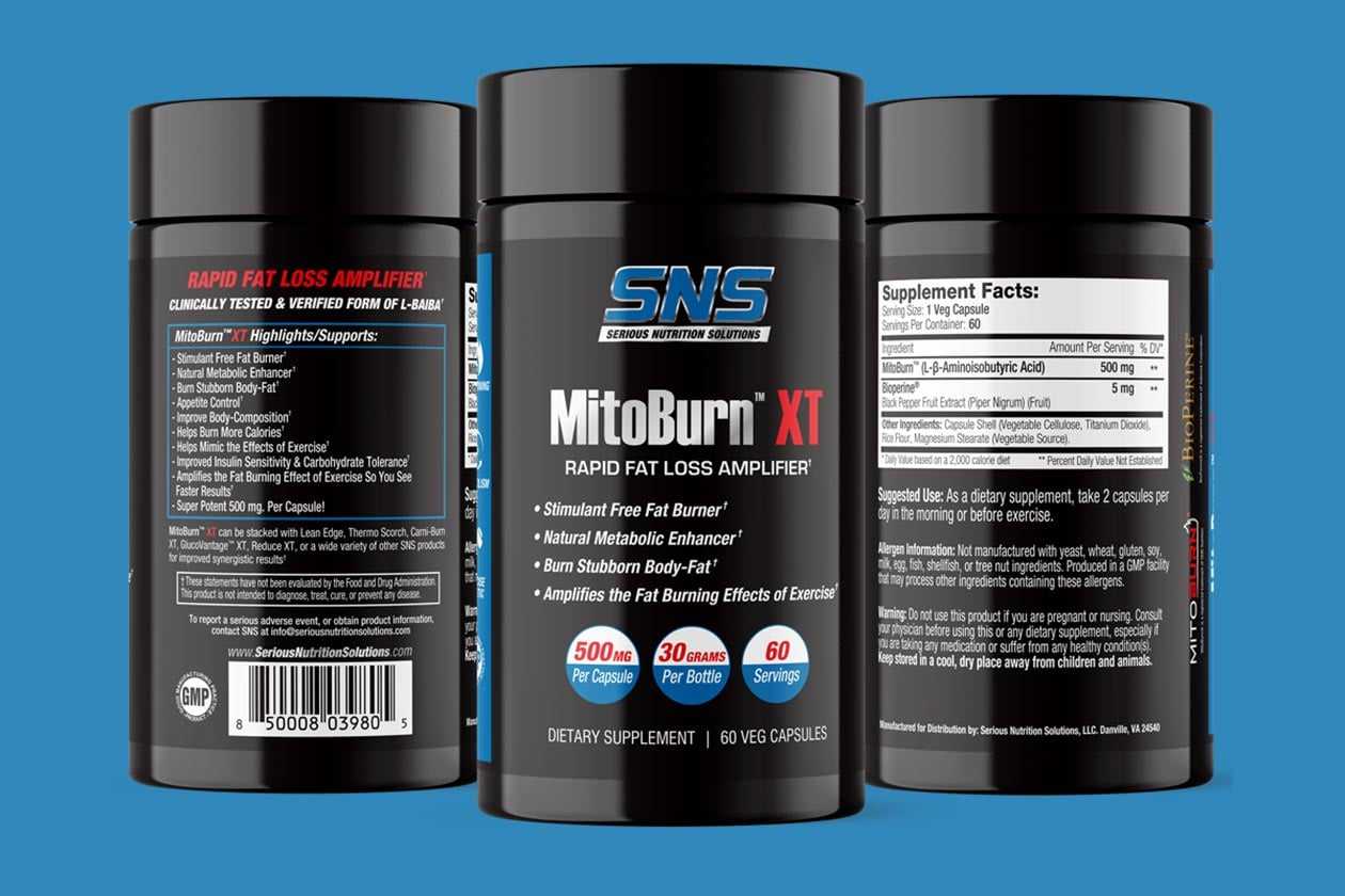 SNS competitively prices its premium standalone supplement MitoBurn XT