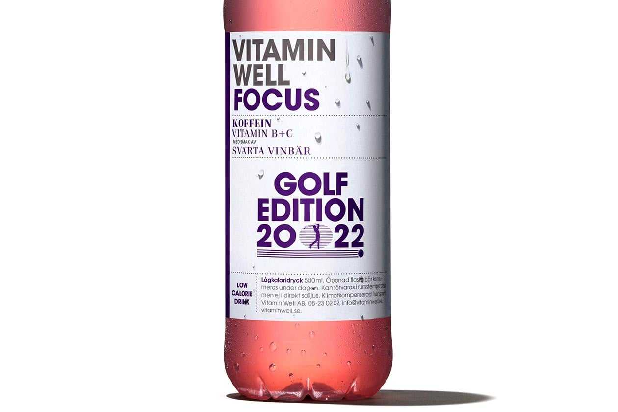 Vitamin Well's Golf Edition Focus is back in 2022 with a new label