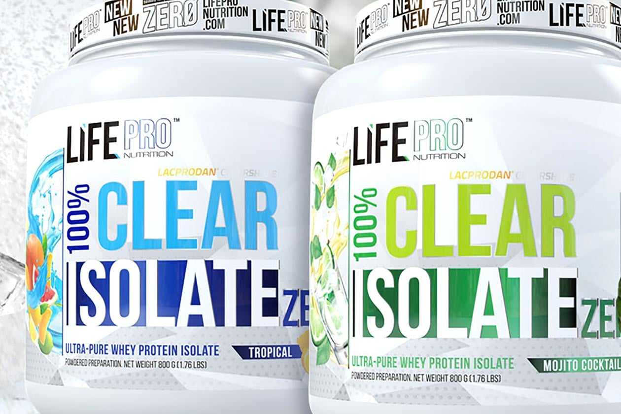 Life Pro Nutrition drop's Tropical and Mojito 100% Clear Isolate Zero