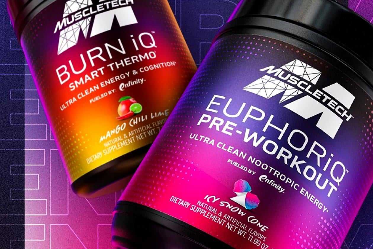 Muscletech's EuphoriQ and Burn iQ featuring Enfinity paraxanthine