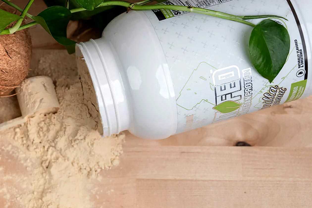 Details on Axe and Sledge's vegan Plant Fed protein powder