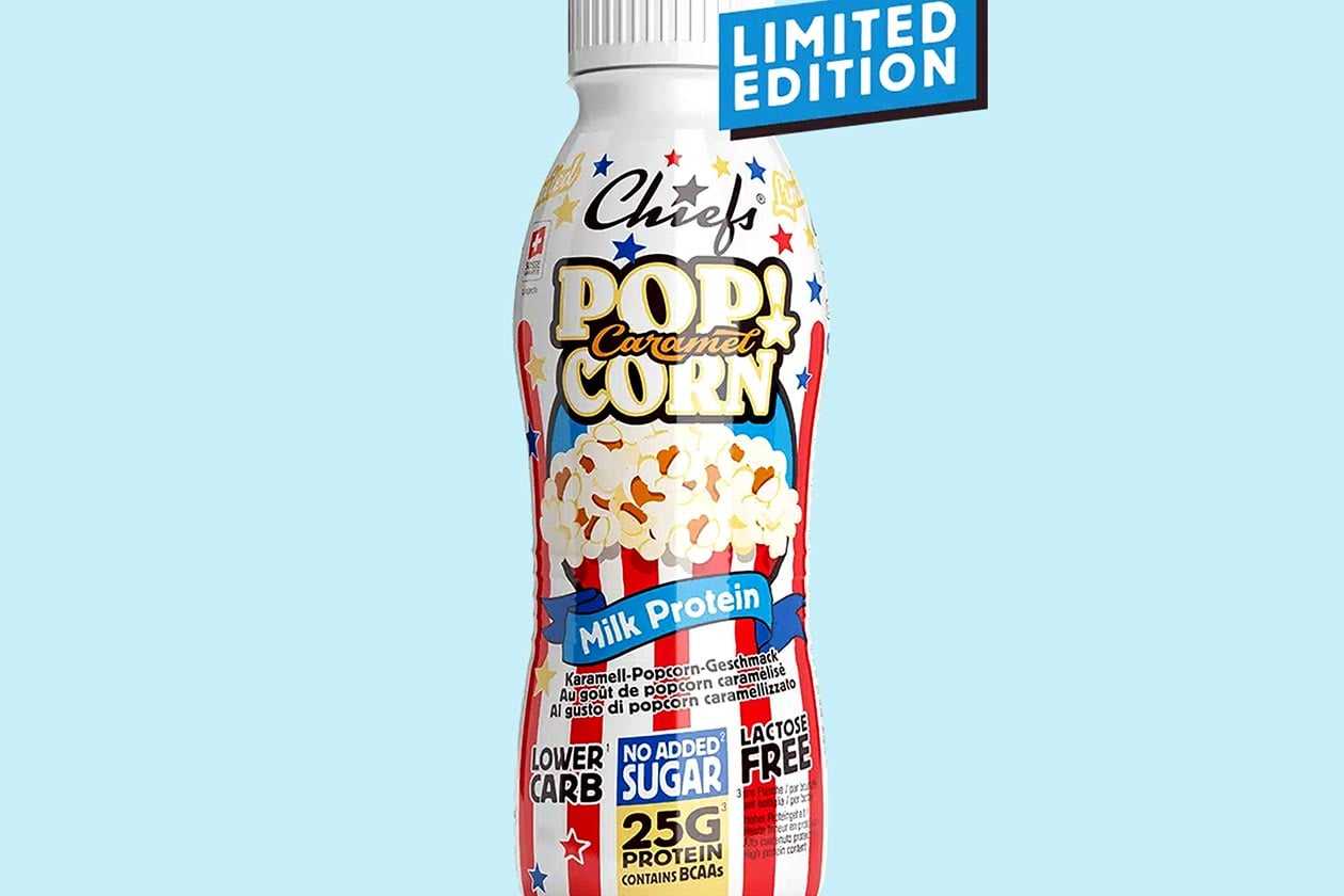 Chiefs releases its protein RTD in a limited Caramel Popcorn flavor
