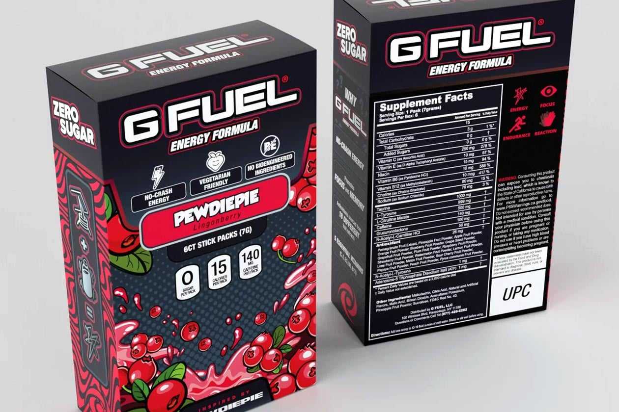 G Fuel puts together a small six-piece stick pack box for Walmart