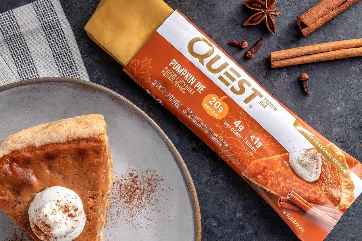 Quest Nutrition's 2022 Pumpkin Pie and Peppermint Quest Bar