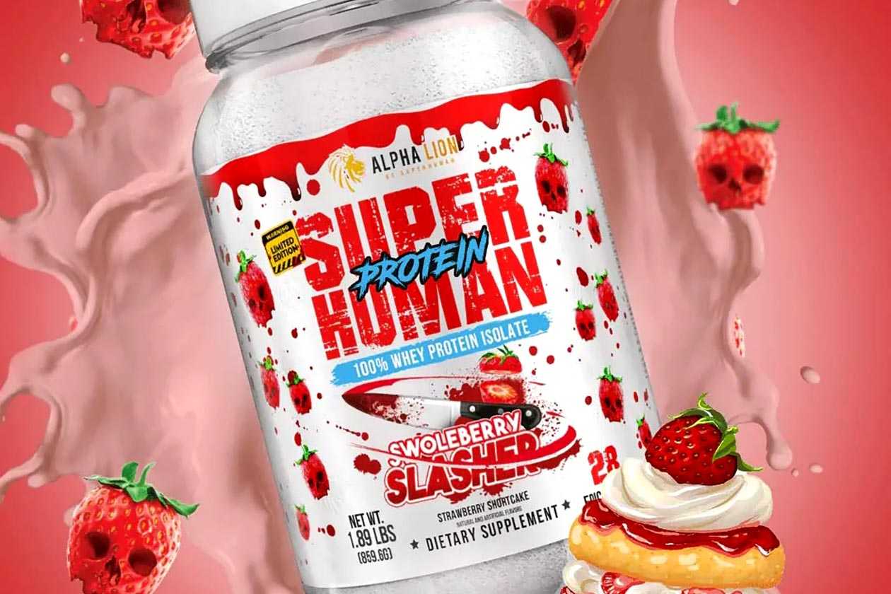 Alpha Lion's Halloween Swoleberry Slasher Superhuman Protein