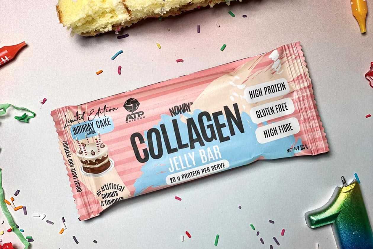 ATP Science's celebratory Birthday Cake Noway Collagen Jelly Bar