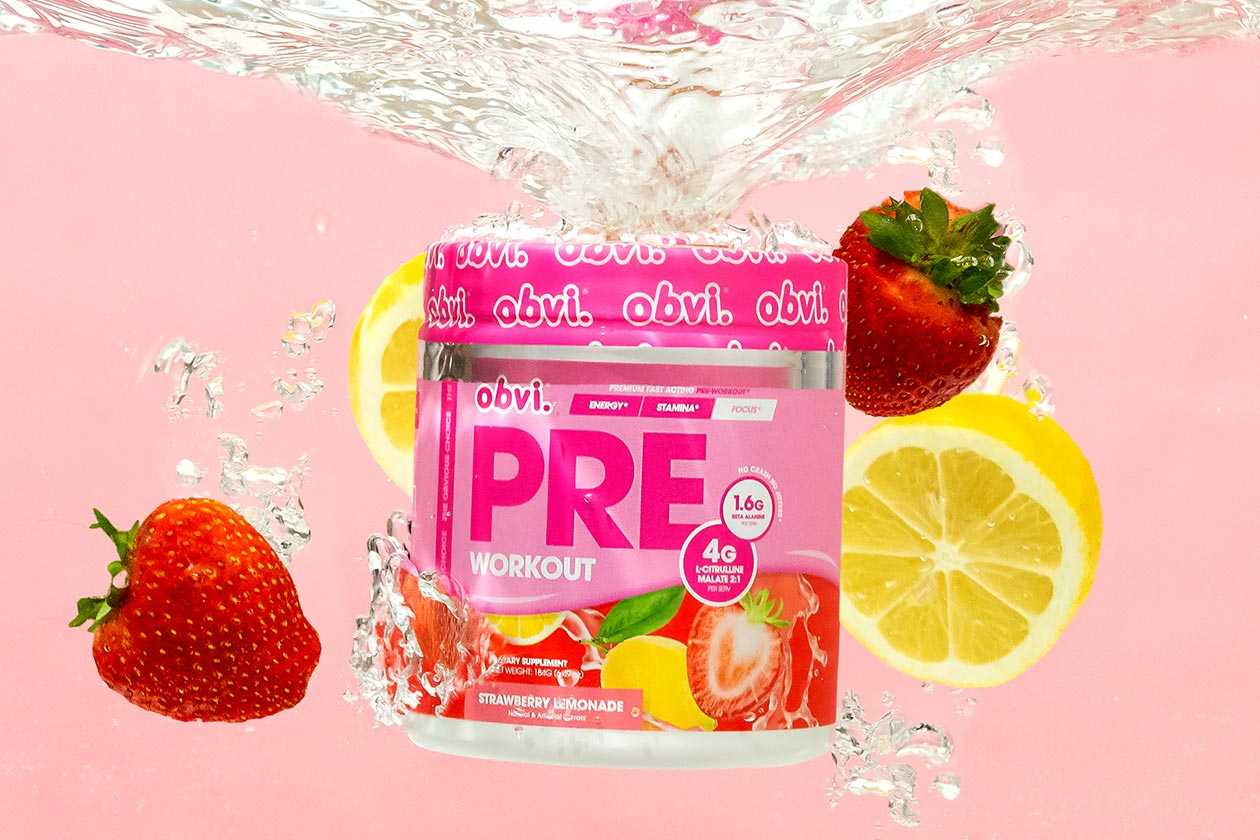 Obvi Pre-Workout packs moderate to strong dosages at two scoops