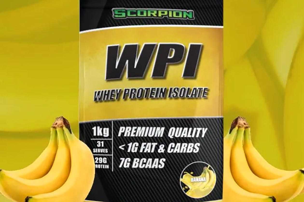 Scorpion Supplements' limited Banana Whey Protein Isolate