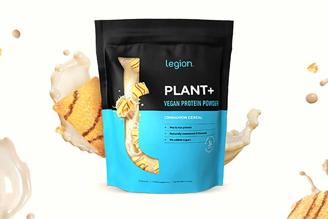 Legion's Pumpkin Pie Whey+ and Cinnamon Cereal Plant+ protein