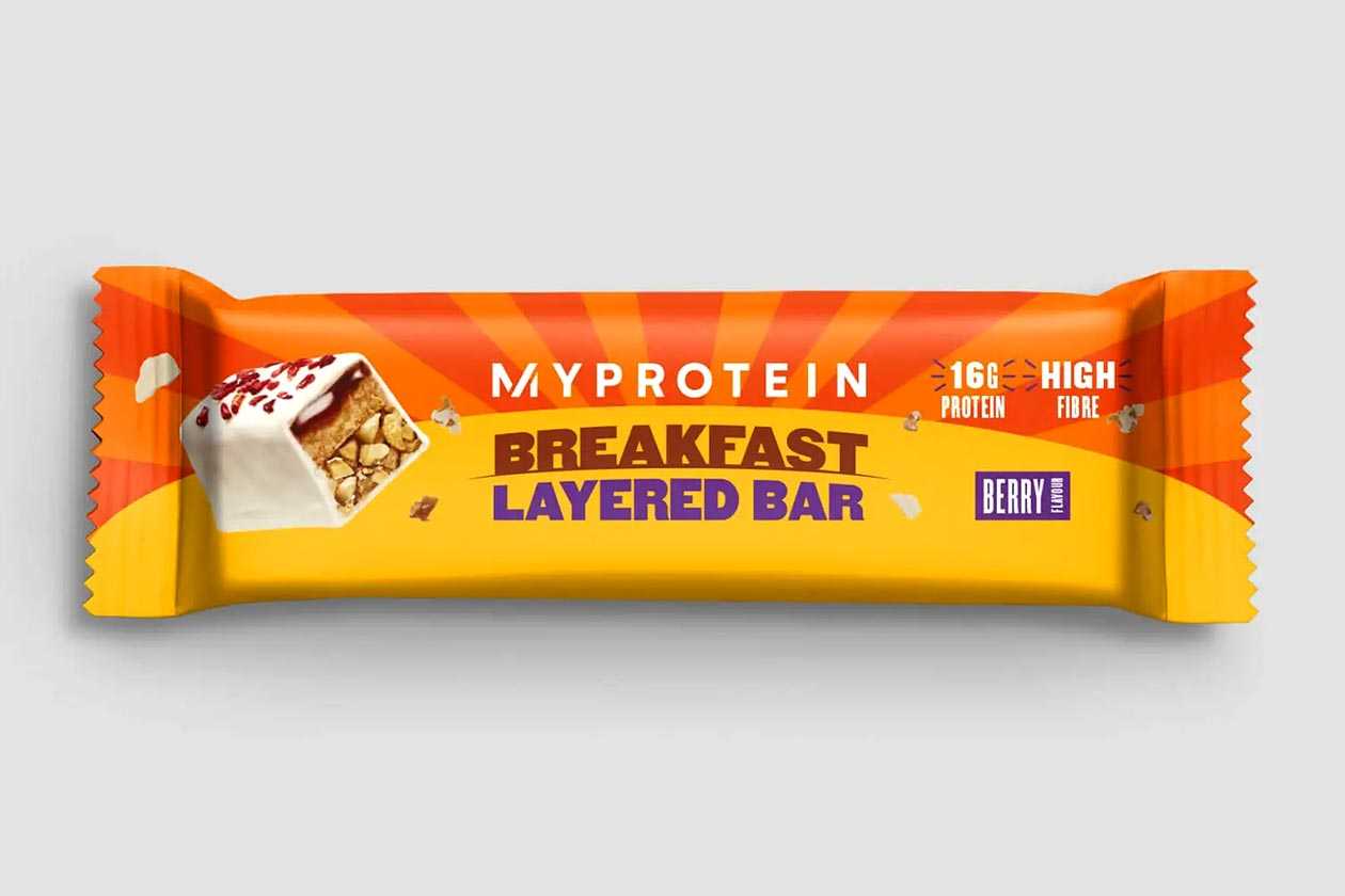 Myprotein creates the slightly higher carb Breakfast Layered Bar