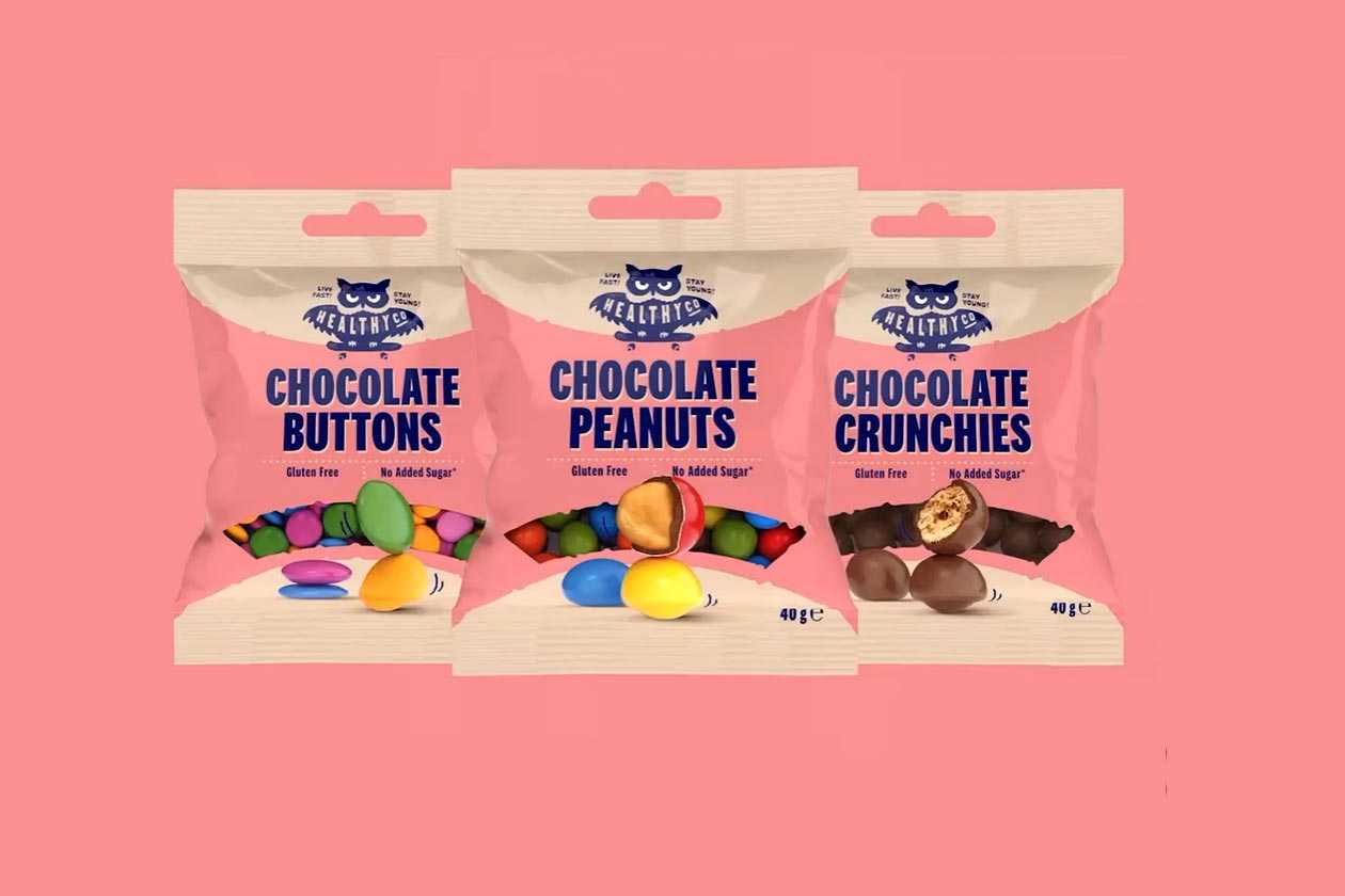 HealthyCo's delicious Chocolate Peanuts, Buttons and Crunchies