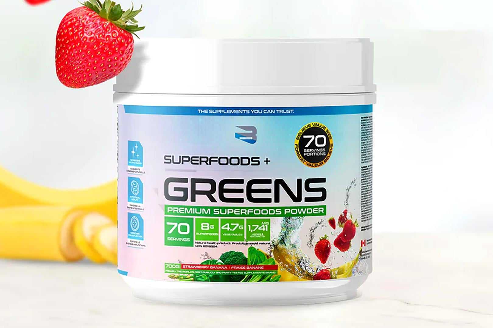 Believe Supplements' more cost-effective Superfoods+Greens