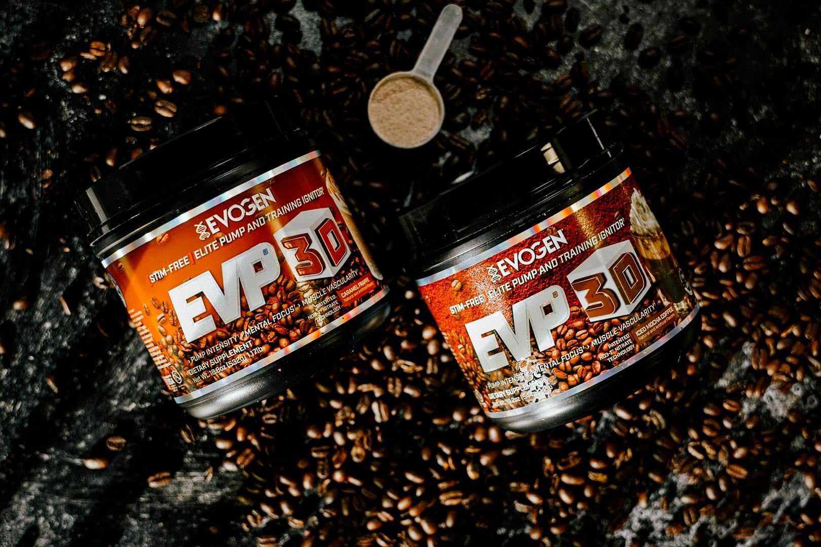 Evogen's Iced Coffee Mocha and Caramel Frappe EVP 3D flavors