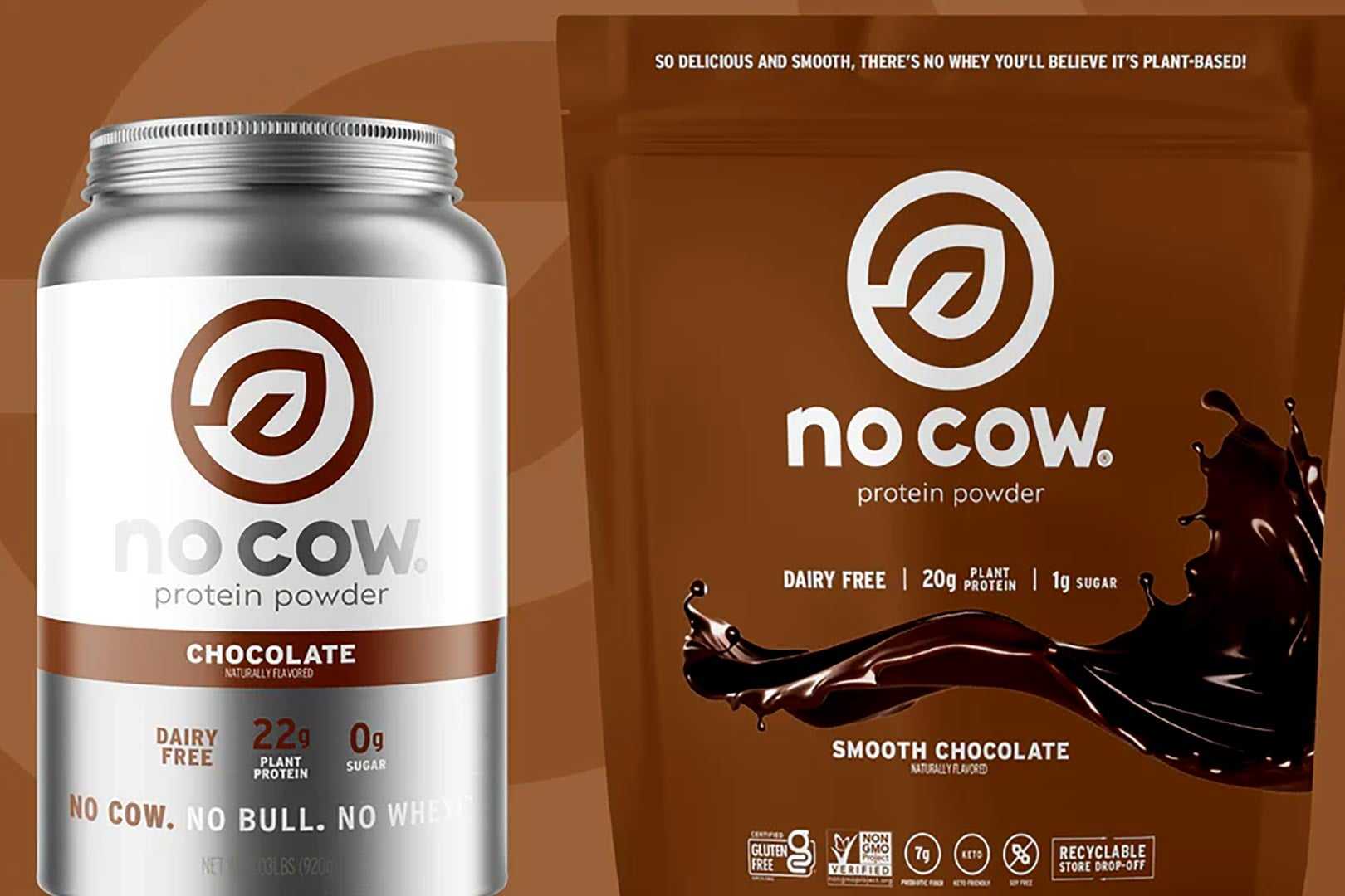 No Cow moves its bulk tubs of protein powder into recyclable bags