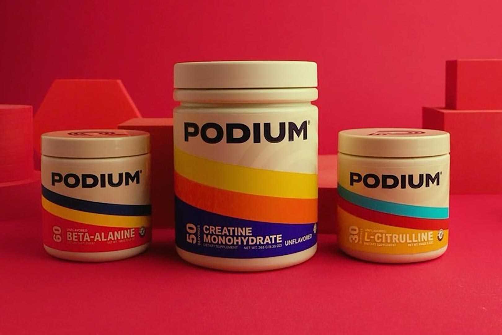 Podium's Solo Collection of Creatine, Beta-Alanine and Citrulline