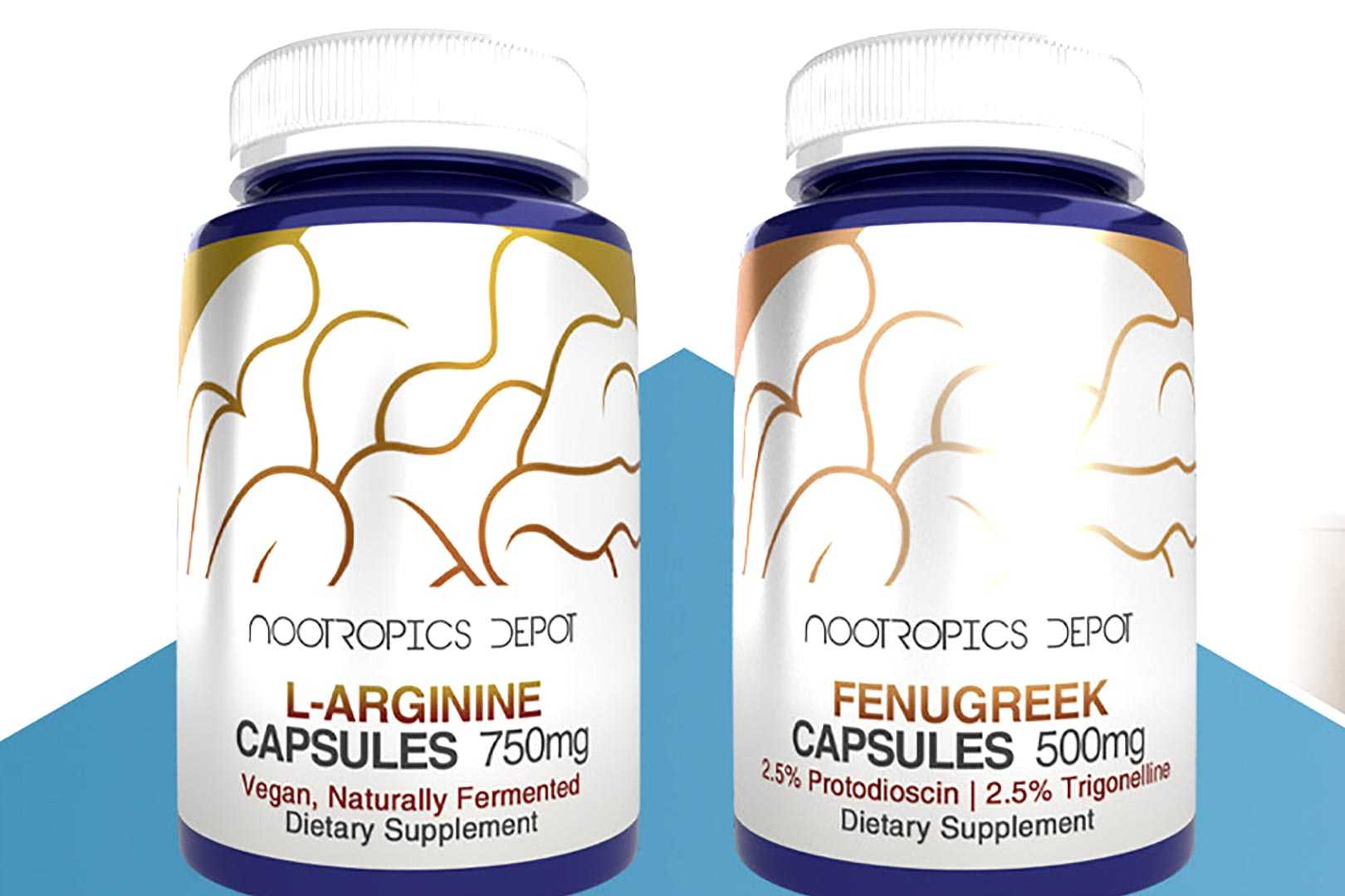 Nootropics Depot standalone Fenugreek and L-Arginine Capsules