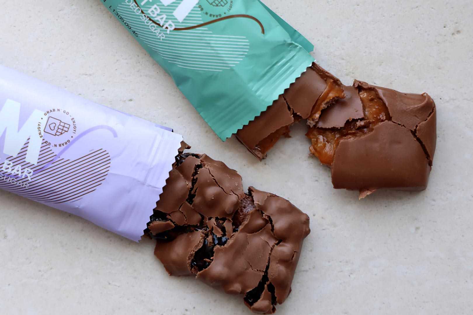 Muscle House's delicious Creamy Caramel Wispy Protein Bar