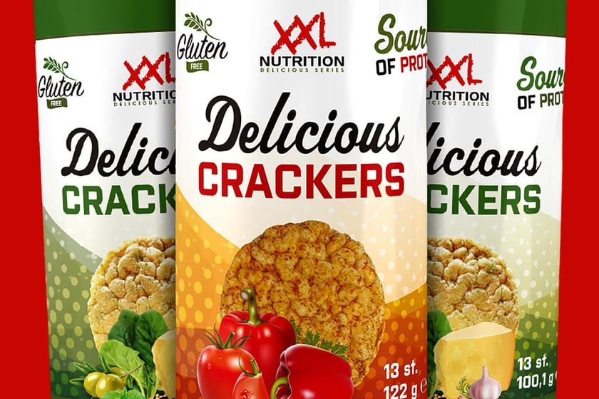 XXL Nutrition Delicious Crackers keep it light, crispy and cost-effective