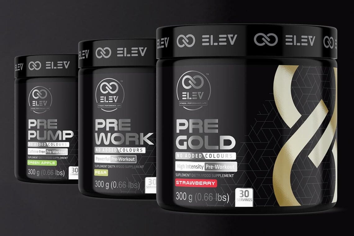 Elev Global's Pre-Work, Pre-Gold and Pre-Pump pre-workouts