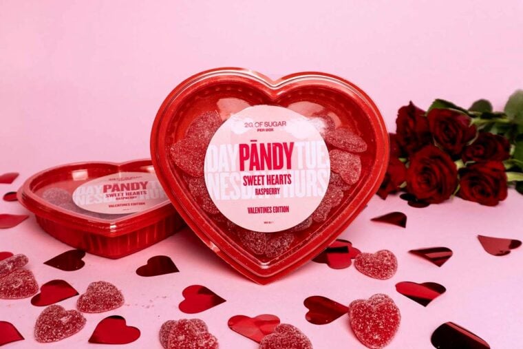 Pandy's heart-shaped box of candy returns for Valentine's Day