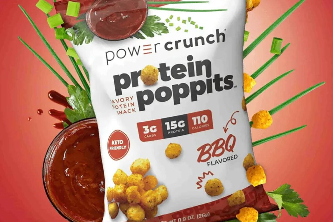 Power Crunch's crispy and crunchy chip snack Protein Poppits