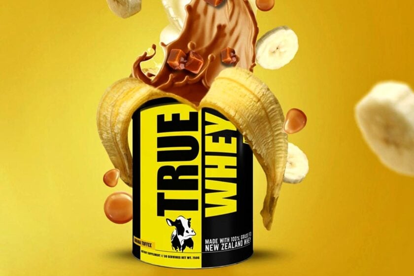 Titan Nutrition's intriguing Banana Toffee flavor of True Whey