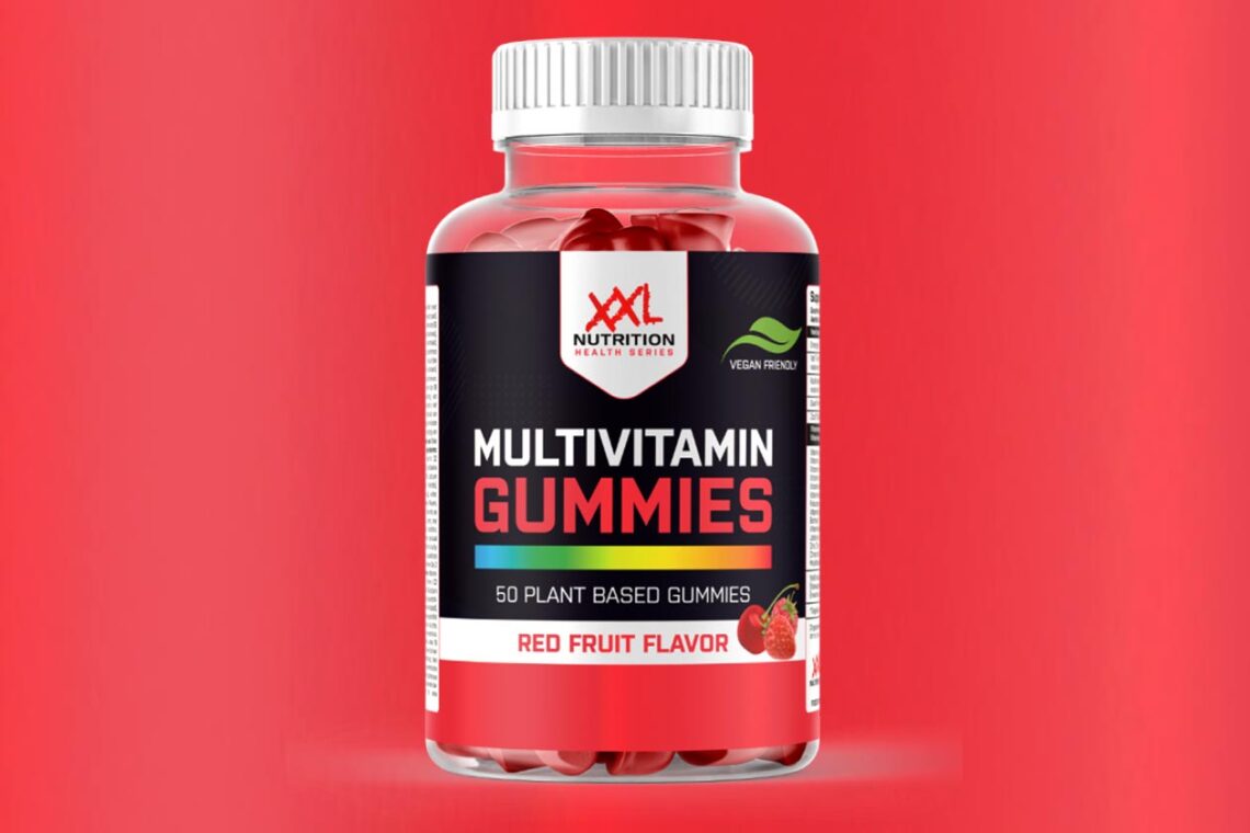 XXL Nutrition's red berry-flavored Multivitamin Gummies