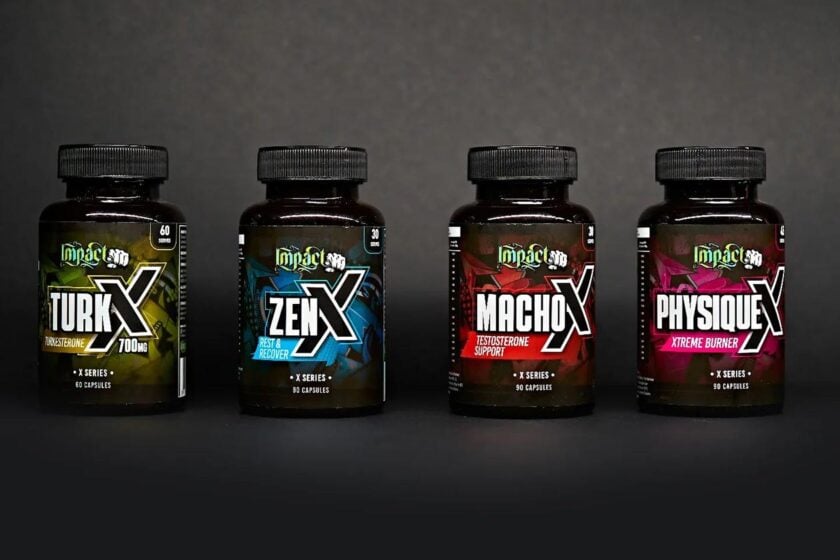 Impact Sports Nutrition's Turk X, Macho X, Physique X and Zen X