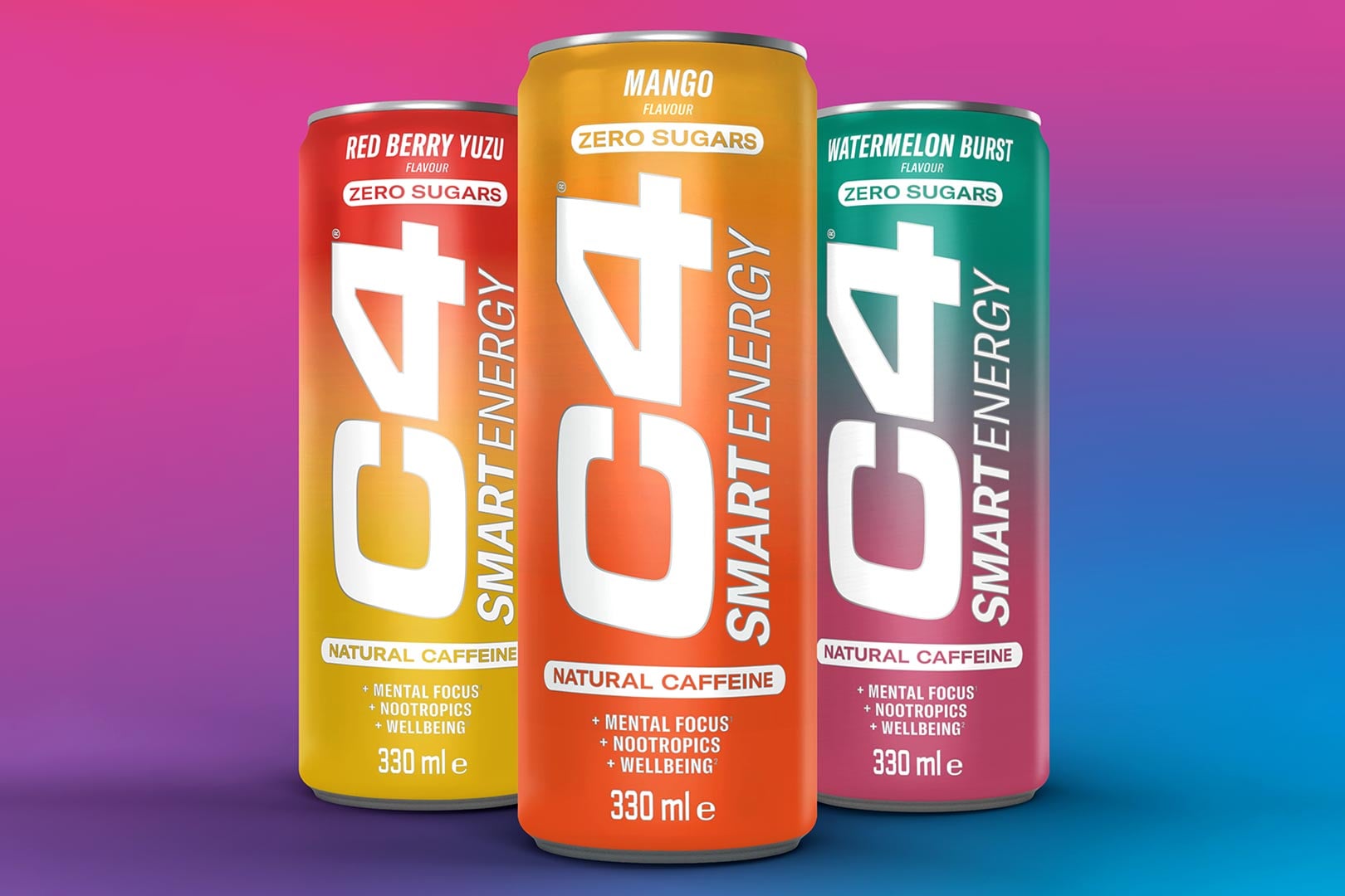 C4 Smart Energy Drink Comes To Europe Featuring Brainberry