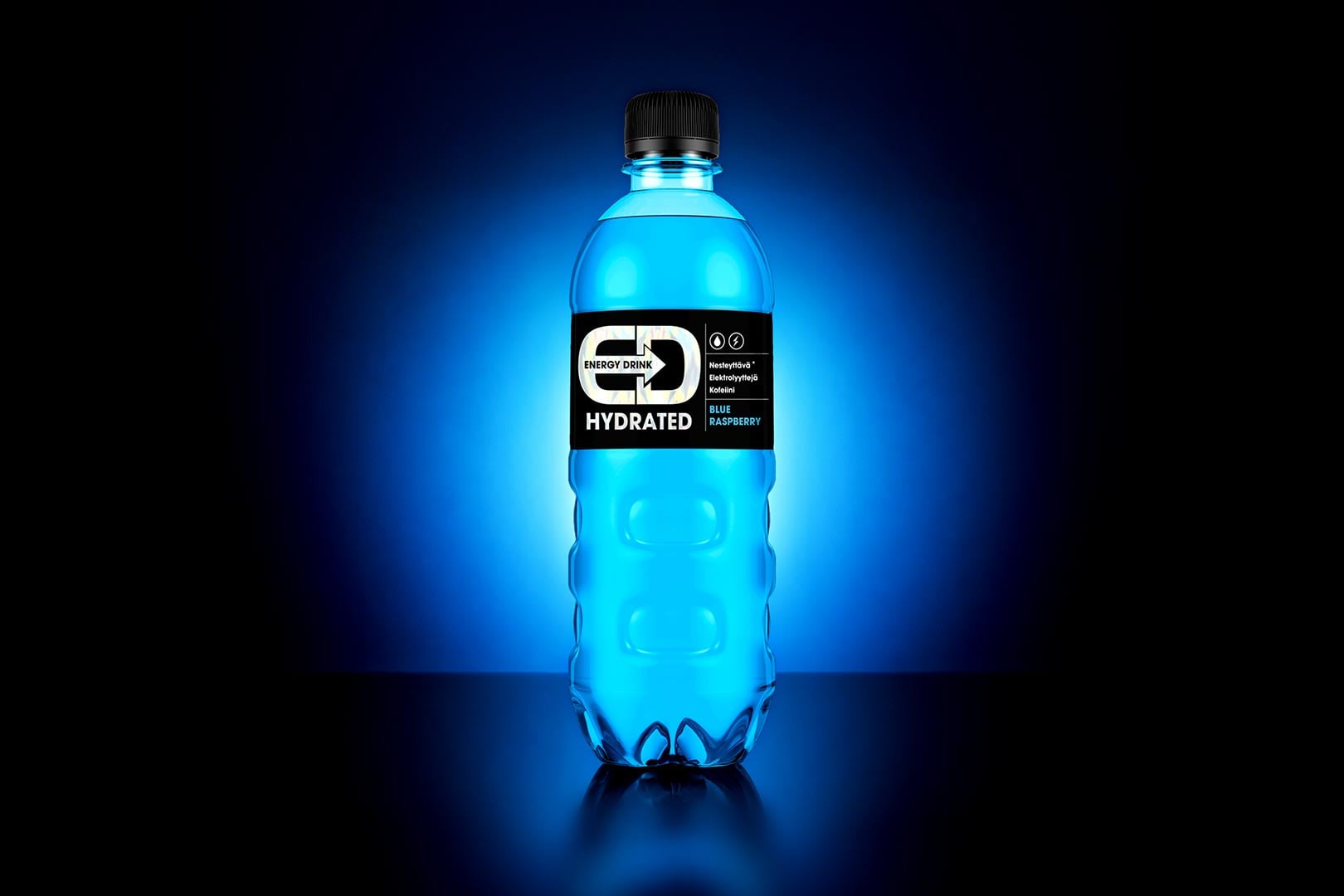 ED Hydrated Energy Drink electrolytes alongside 160mg caffeine