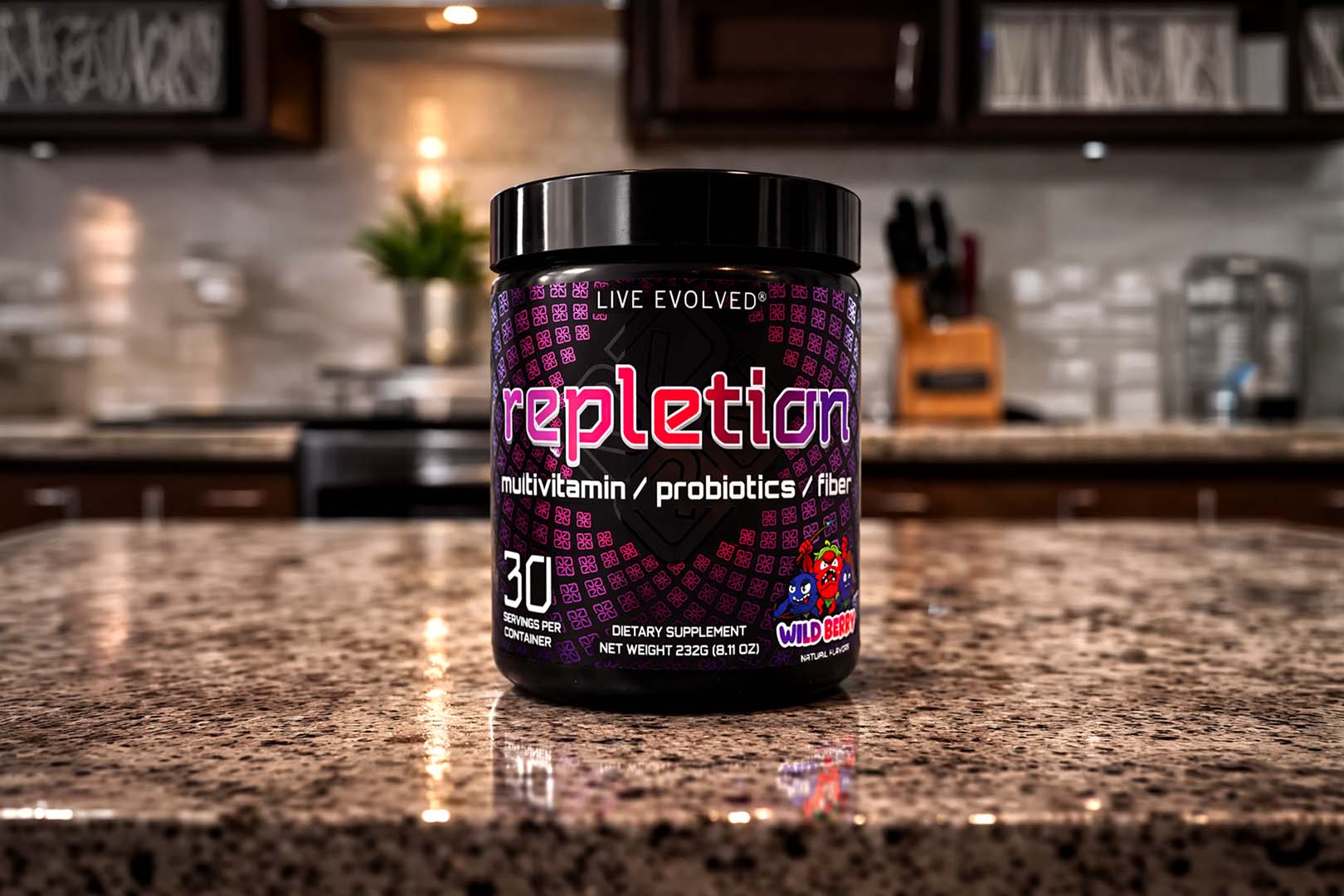 Live Evolved's Repletion multivitamin for complete wellness