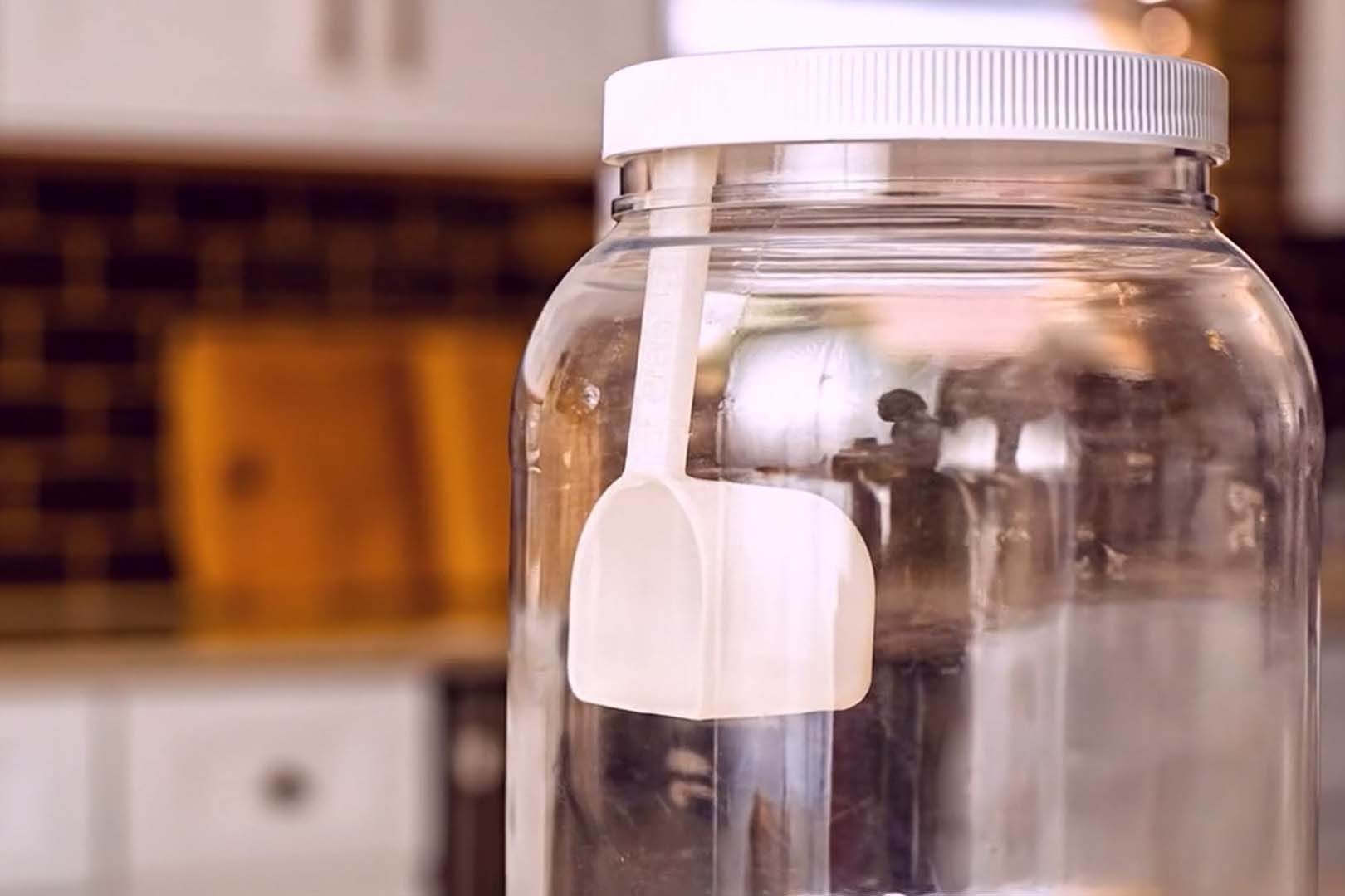 Save-A-Scoop patented innovative reusable scoop for supplements