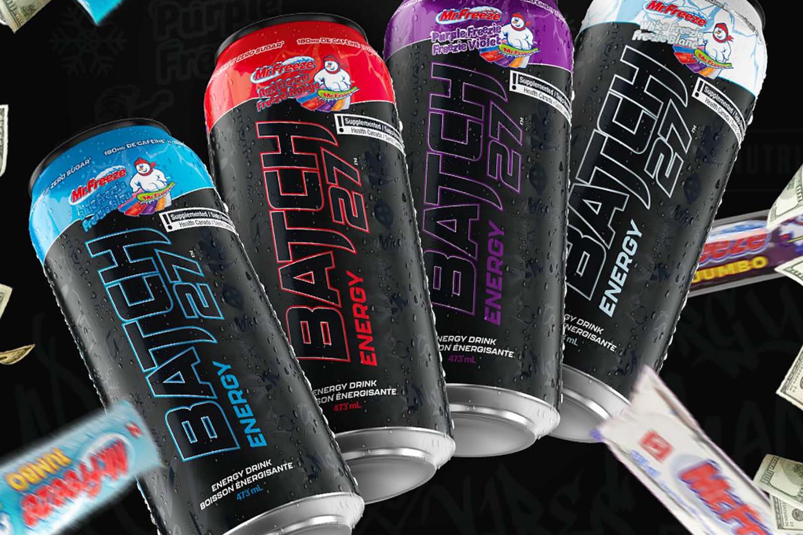 TC Nutrition's authentic Mr. Freeze Freezie Batch 27 Energy Drinks