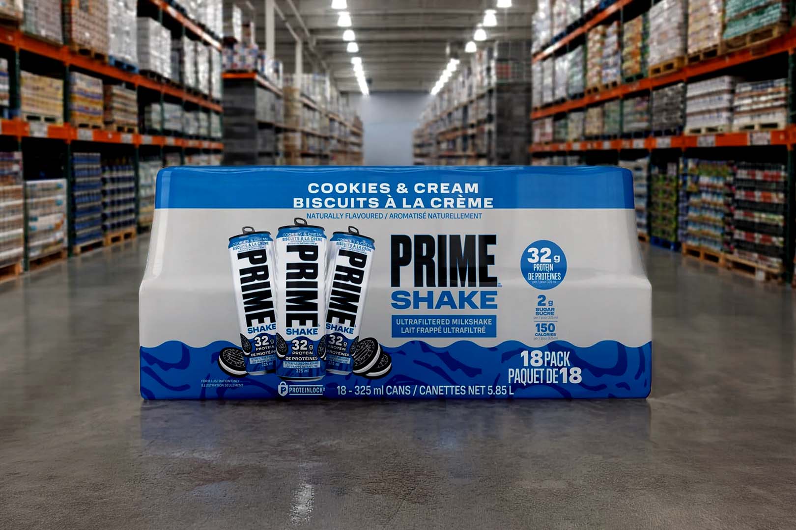 Prime Protein Shake by Prime with 32g protein at Costco Canada