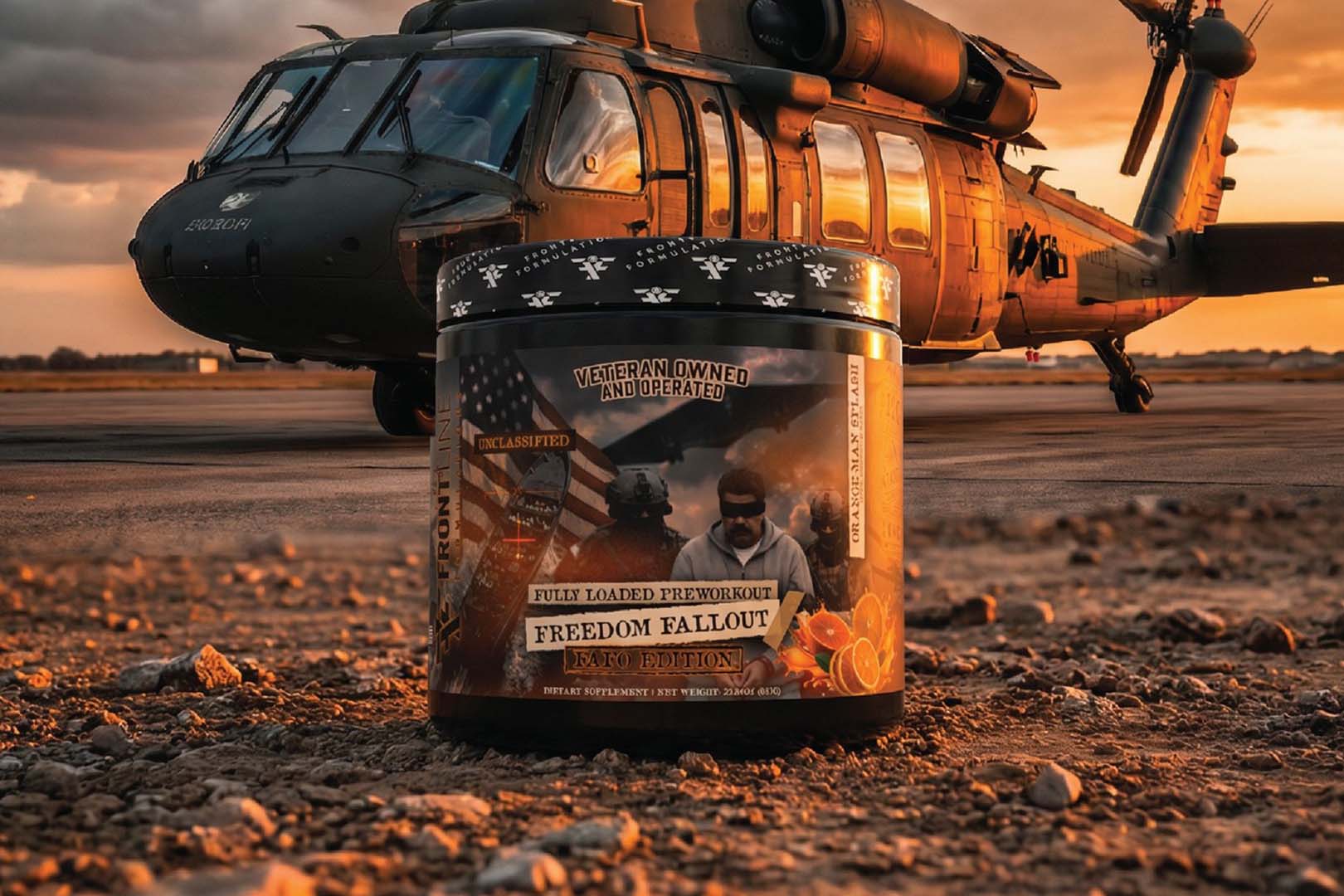 Frontline Formulations powerhouse Freedom Fallout pre-workout