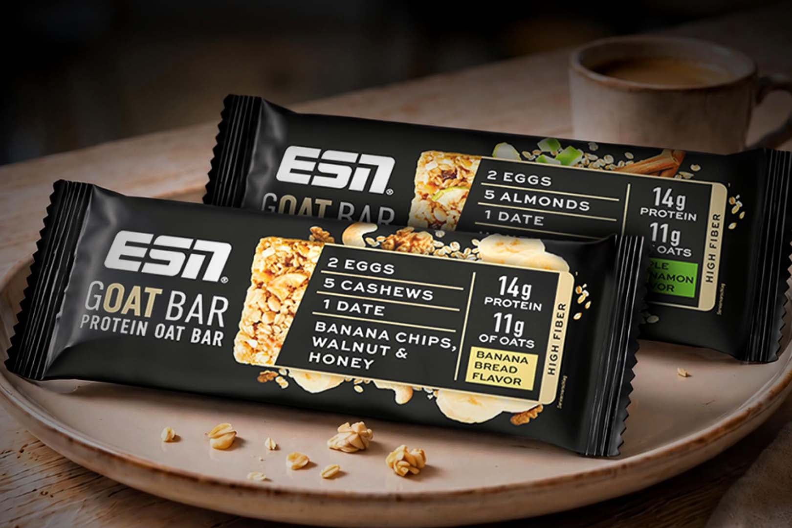 ESN's Banana Bread and Apple Cinnamon GOAT Bars