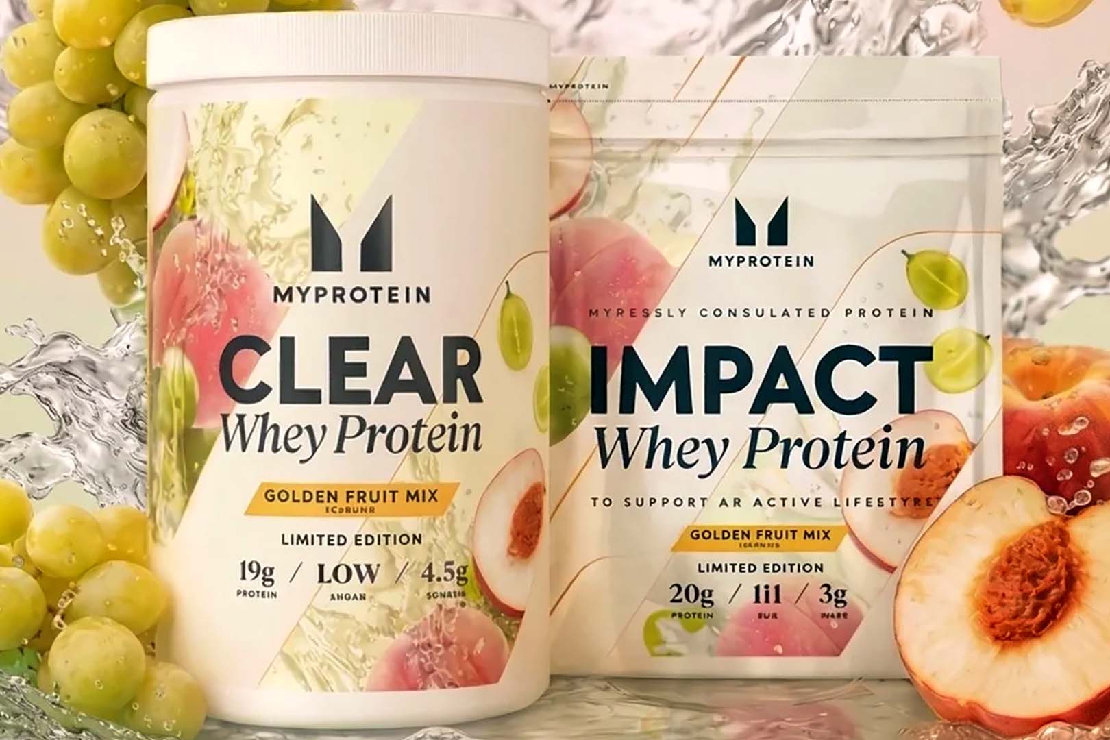Myprotein's Golden Week Impact and Clear Whey and Impact EAA