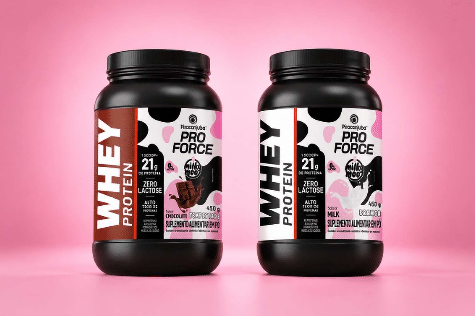Piracanjuba and Milky Moo's Pro Force Whey Protein Shake