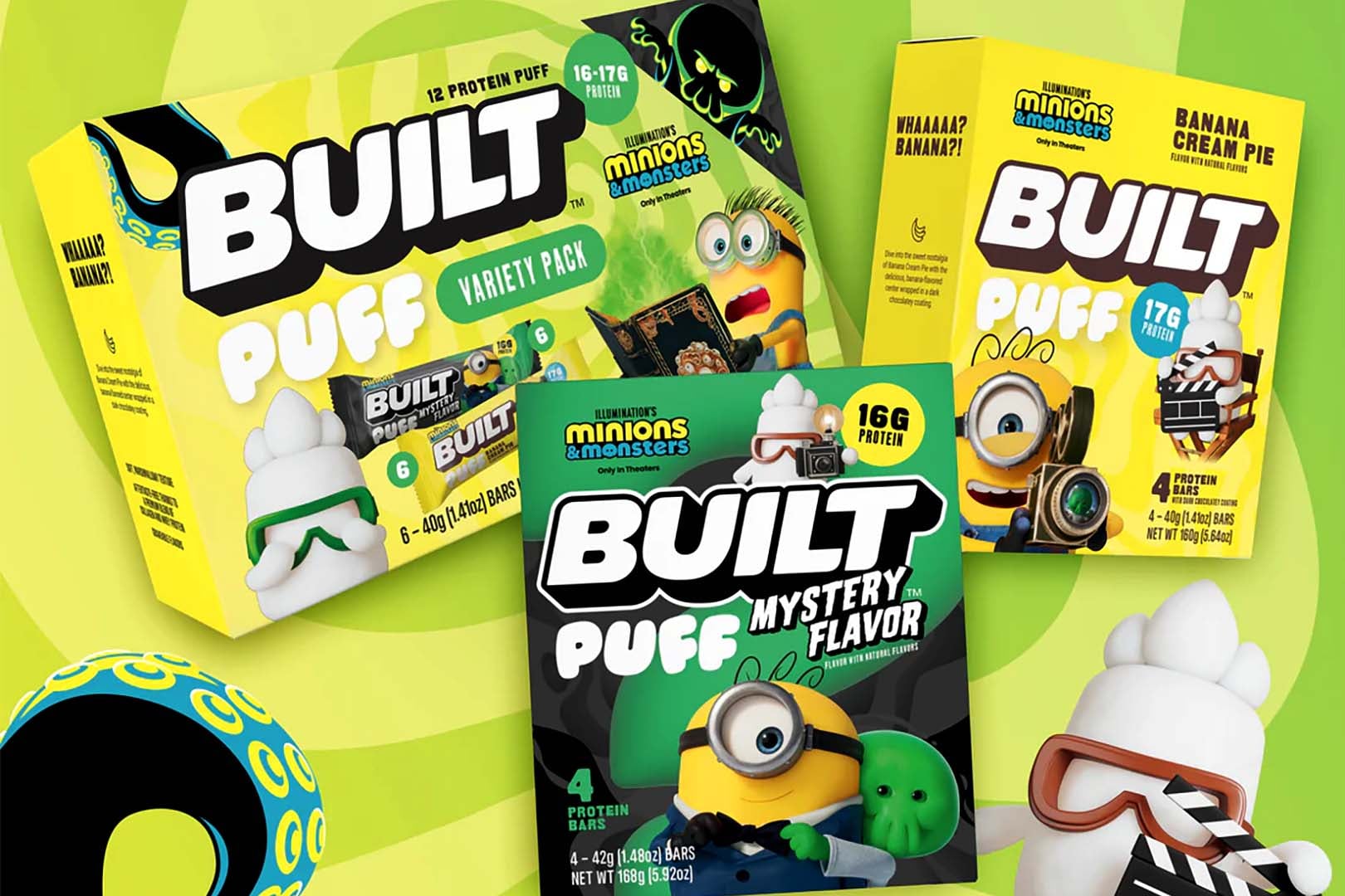 Built Brands teams up with Minions & Monsters for Built Puff flavors